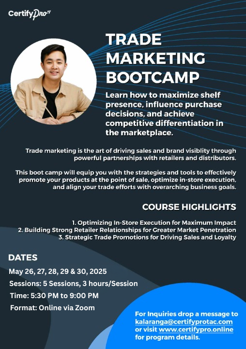 Trade Marketing Bootcamp May Schedule | CertifyPro Training and ...